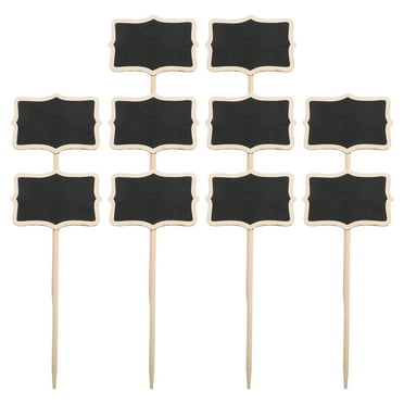 Mini Chalkboard Standing Design, 10 Pack Wooden White Framed Chalkboard ...