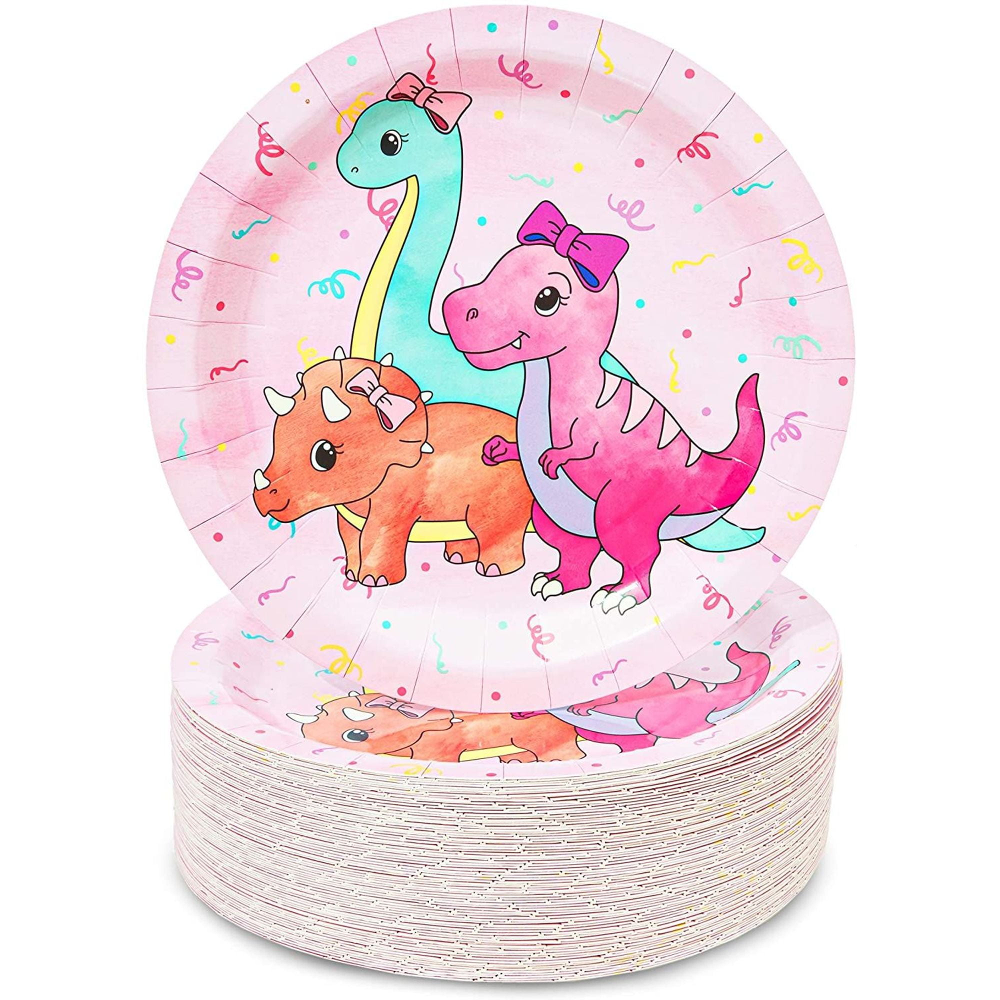 80 Pack Pink Dinosaur Party Supplies Dino Disposable Paper Dinner 80 Pack Pink Dinosaur Party Supplies Dino Disposable Paper Dinner