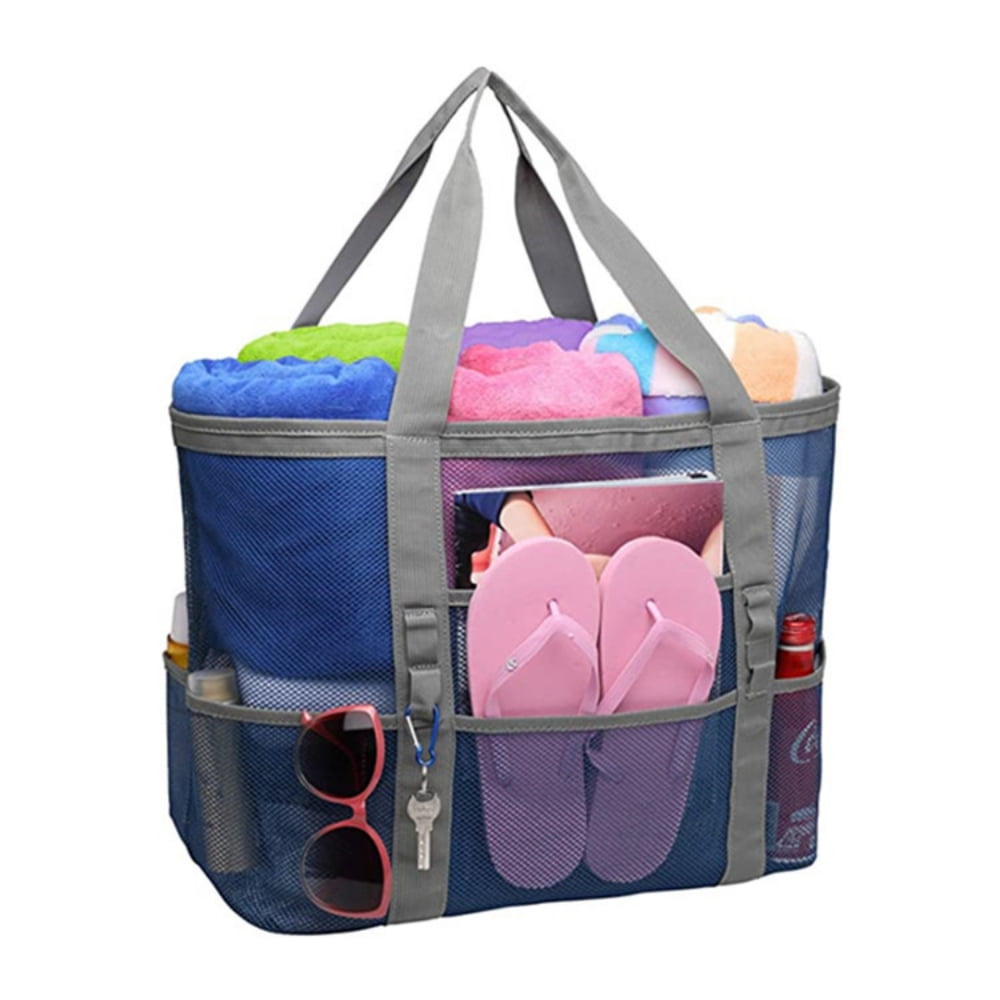 Large Mesh Beach Bag Multipurpose Tote Bag Shoulder Bag for Picnic ...