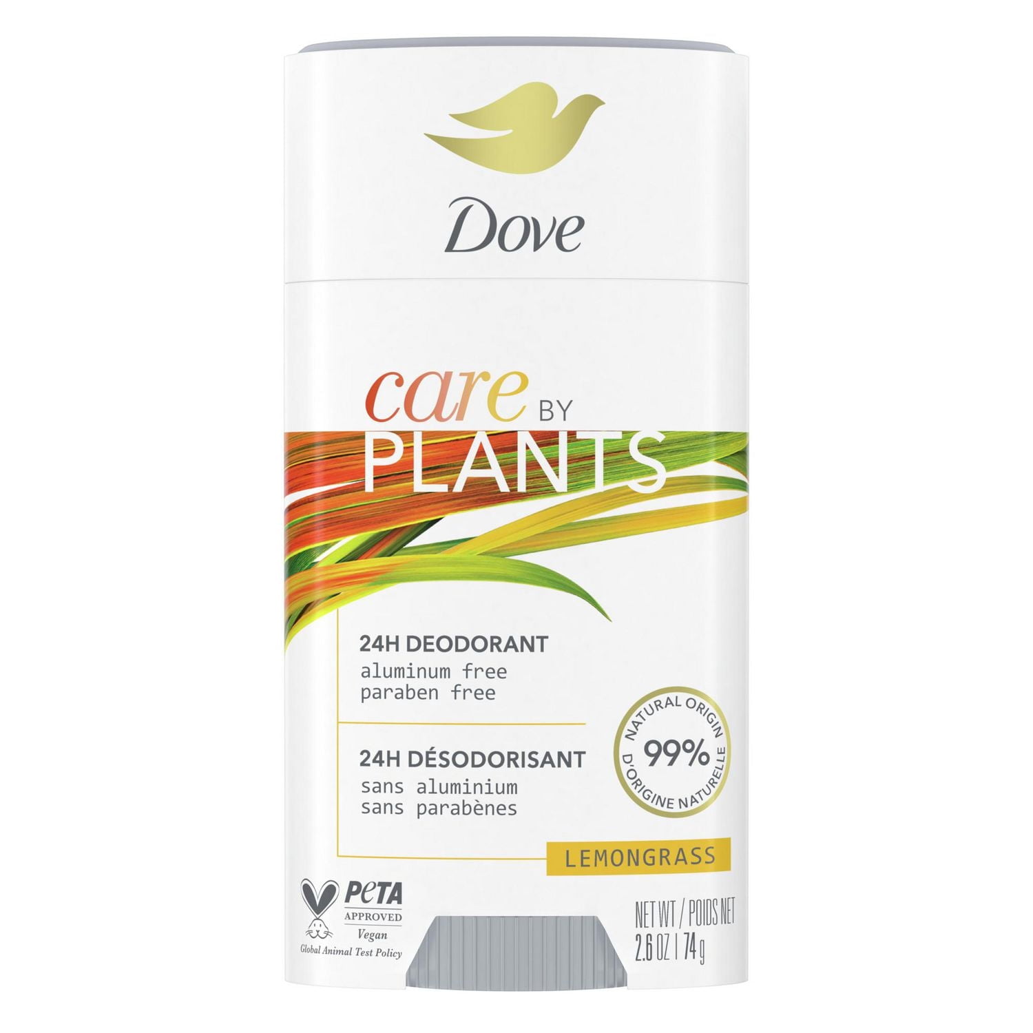Dove Care by Plants Lemongrass Deodorant Stick - Walmart.ca