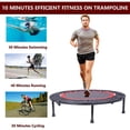 40 Inch Mini Trampoline, Indoor Fitness Rebounder with Safety Pad, Home ...