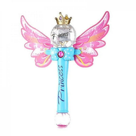 Children's Electric Bubble Blowing Toy, Princess Magic Wand(Blue ...