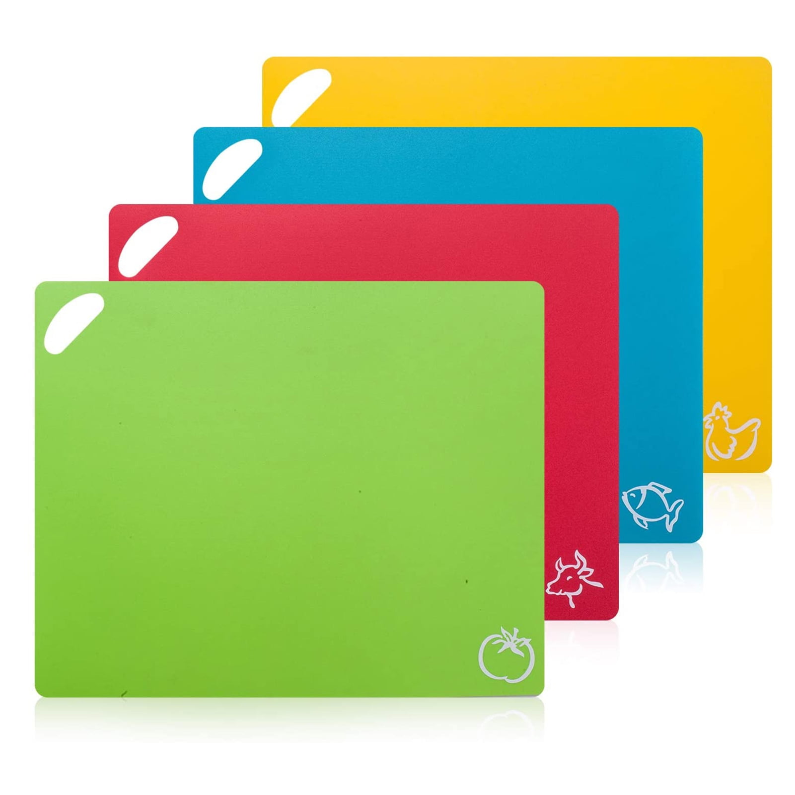 Click here for Oimzzr 4pcs Flexible Cutting Board Color Coded Set... prices