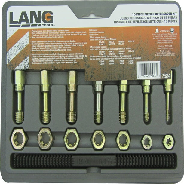 Kastar 2584 15-Piece Master Metric Thread Restorer Set - Walmart.com
