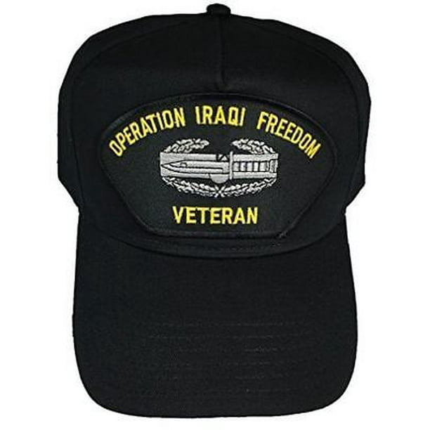 US ARMY OPERATION IRAQI FREEDOM VETERAN W/ COMBAT ACTION BADGE HAT CAP ...