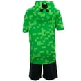 Minecraft Boys Costume Short Set with Black TNT Short and Mincraft Logo ...