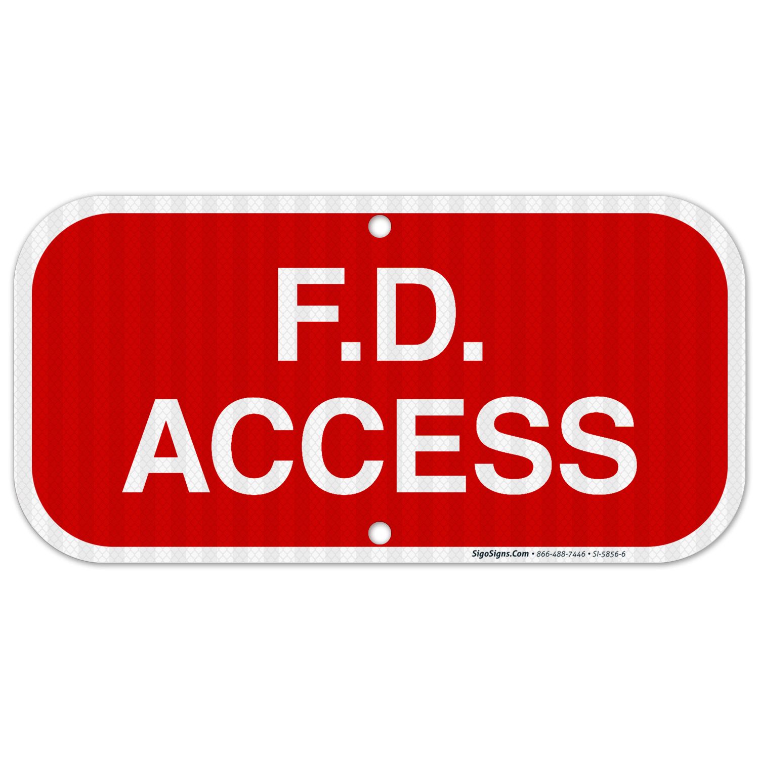 FD Access Sign, Fire Safety Sign, - Walmart.com