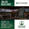 GKOplus 6-Pack 12V LED Deck Lights, 2W Integrated Chips, 2700K, IP65 ...