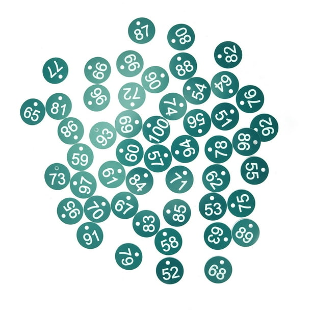 Identification Tag,50PCS Numbered Label Numbered Numbered Tag Numbered ...