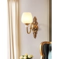 European Style LED Wall Sconce, Full Copper and Jade French Vintage ...