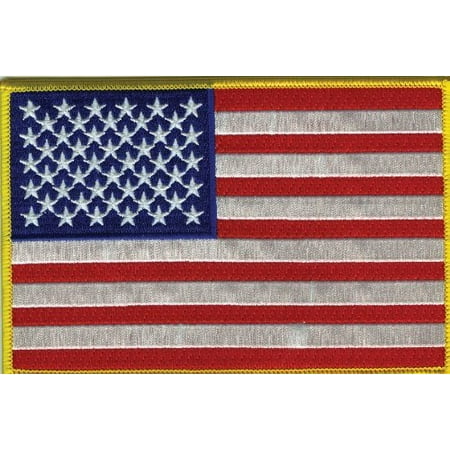American Flag Patch 12" x 9" Large USA Flag Patch - Walmart.com