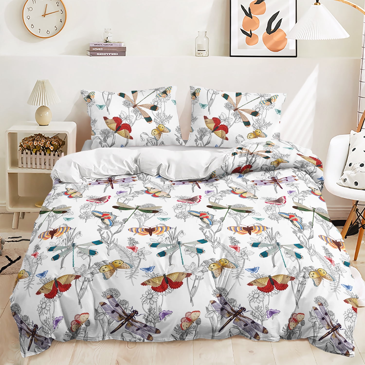Hosima 3-piece 3D Digital Printing Quilt Cover Full Size Color Pattern ...