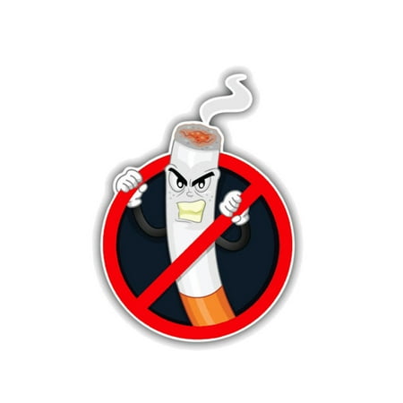 NUNADERNU No Smoking Sign Art Decor Bumper Sticker Decal | Walmart Canada