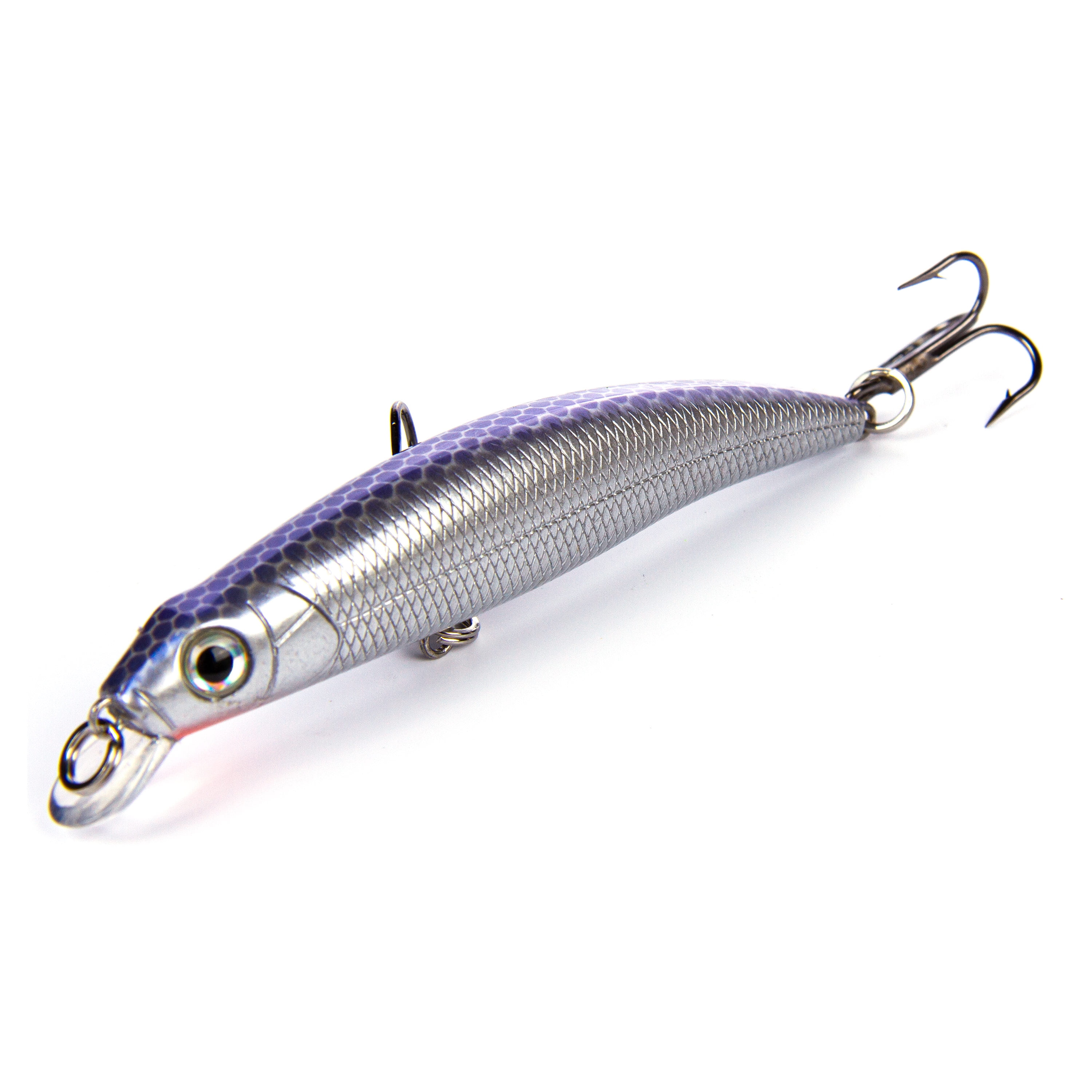 Ozark Trail 1/5 Ounce Black/Silver Minnow Fishing Lure Ozark Trail 1/5 Ounce Black/Silver Minnow Fishing Lure