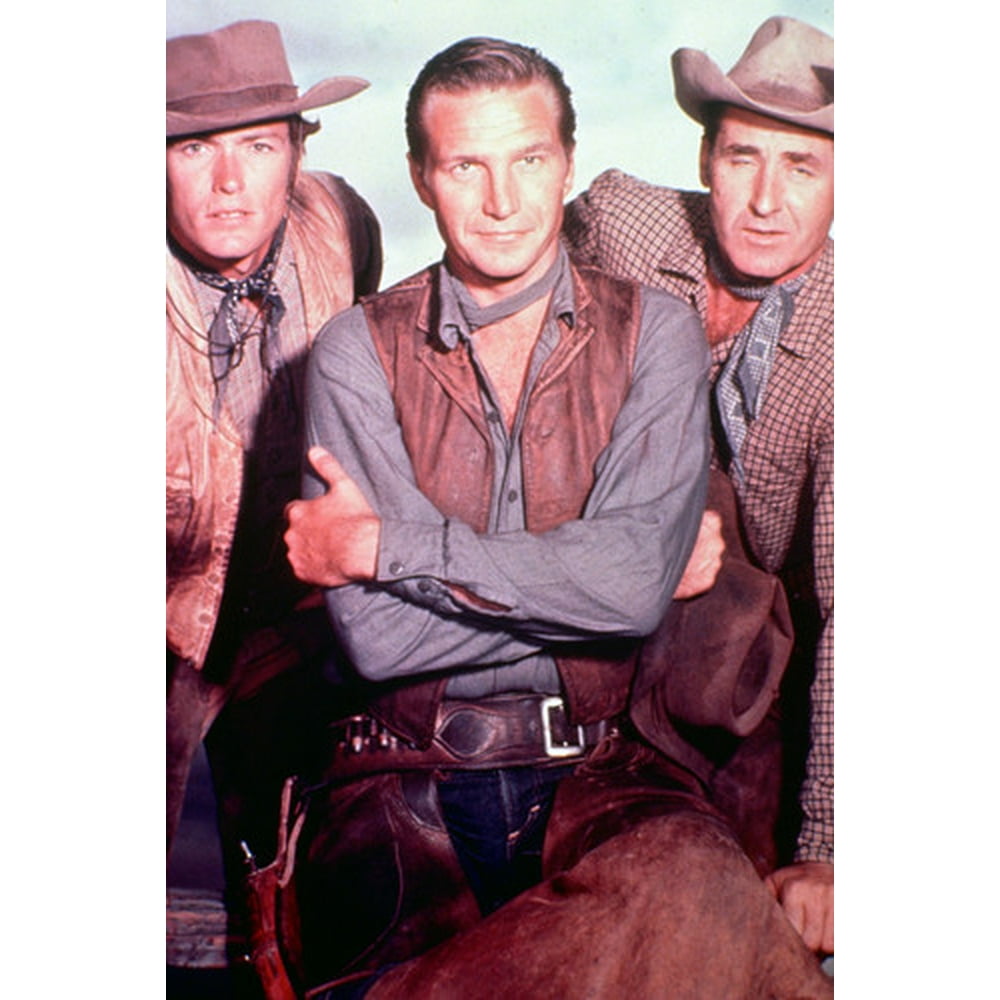 Rawhide Eric Fleming Sheb Wooley Clint Eastwood 24X36 Poster - Walmart ...