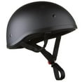 Skid Lid Original Motorcycle Half Helmet Flat Black MD - Walmart.com