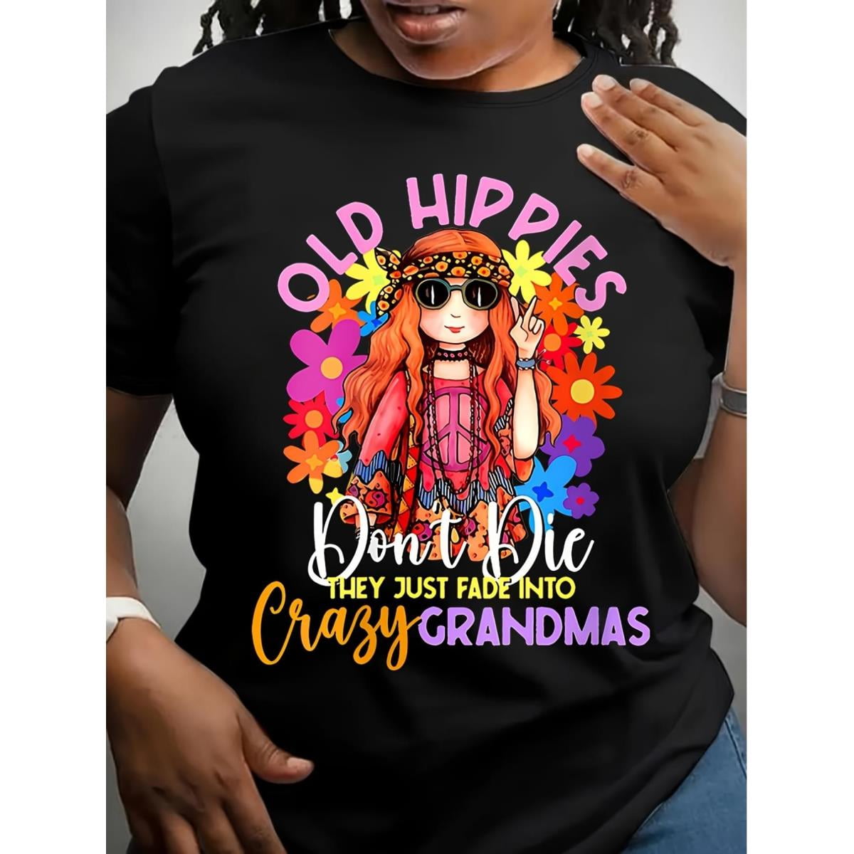 Click here for Generic Womens Casual Crew Neck T-Shirt With Old H... prices