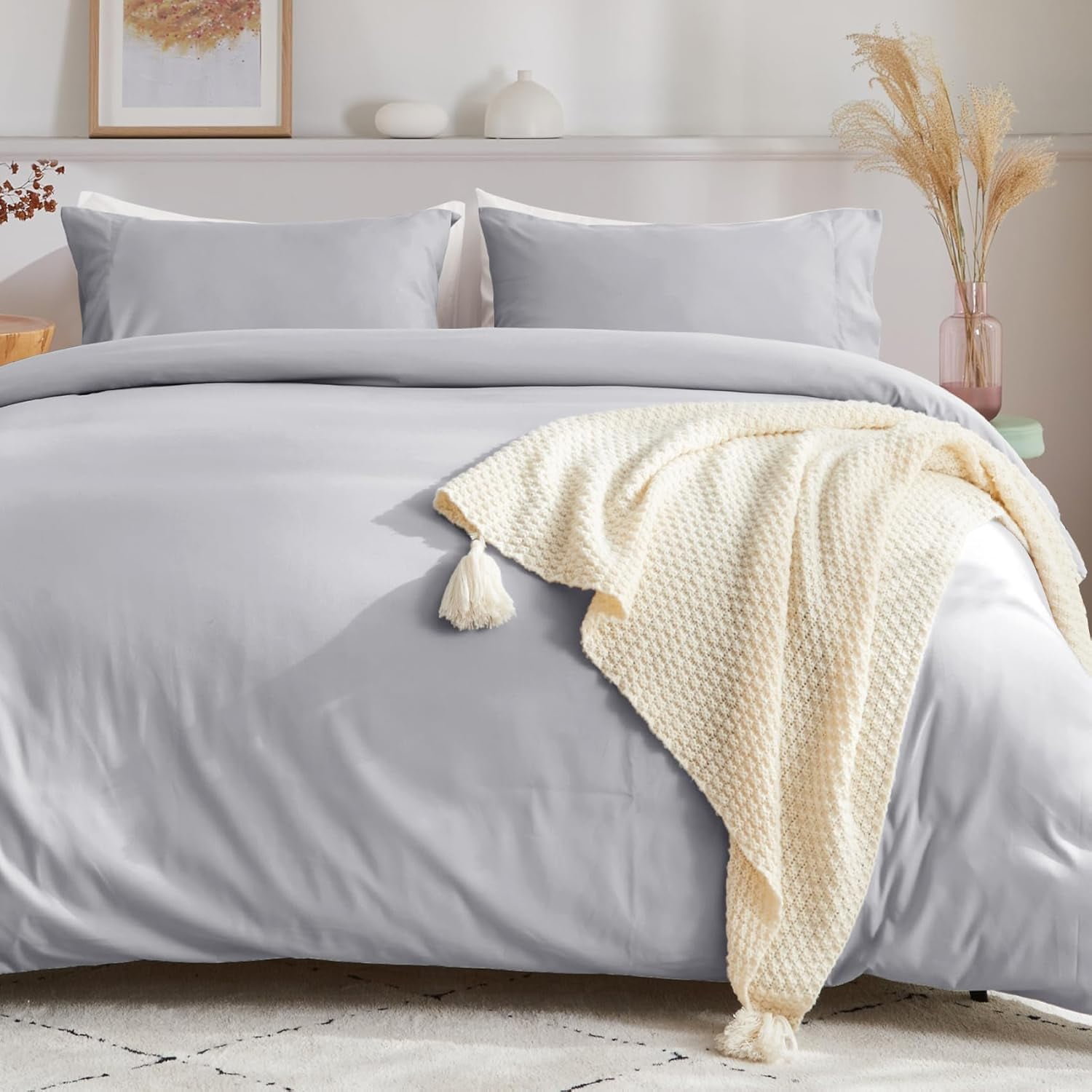 Click here for Unbranded Duvet Cover Queen  3-Piece Ultra Soft Do... prices