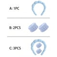 3pcs Solid Bath Headband & Bath Wrist Band Set Home Bathroom Decor Fall ...