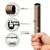 Better Homes & Gardens 1 Inch Extendible Curtain Rod 42" to 120" with ...