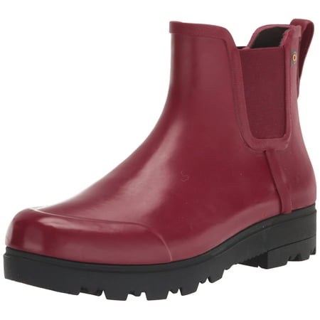 Bogs Women's Holly Chelsea Shine Boot Rain, Cranberry, 11 | Walmart Canada