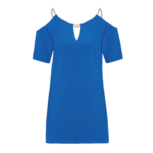 Caitzr Womens V Neck Cold Shoulder Tshirts Tunic Tops Summer Casual