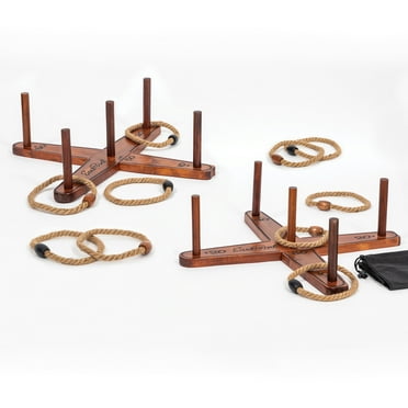 Gymax Ladder Ball Toss Game Set Indoor/Outdoor with 6 Bolas, Score ...