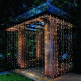 Better Homes & Gardens Outdoor Waterfall Curtain String Lights 15 ...