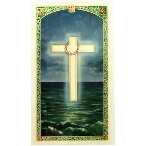 YOUR CROSS ENGLISH HOLY CARD LAMINATED PRAYER CARDS - Walmart.com