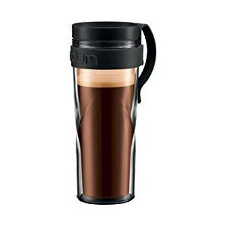 Bodum TRAVEL MUG, Plastic, 0.45 l, 15 oz, Black - Walmart.com - Walmart.com