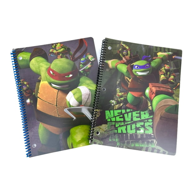 2pcs Teenage Mutant Ninja Turtles Raphael Lunging Spiral Notebook (50 ...