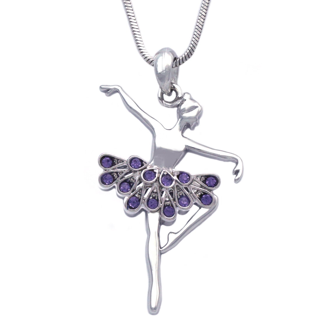 cocojewelry Ballerina Ballet Dancer Dancing Girl Pendant Necklace ...