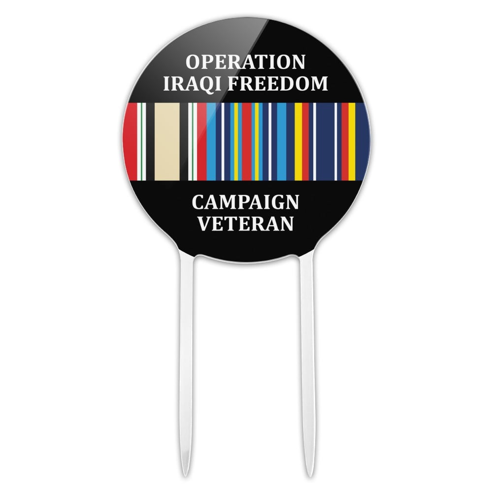Acrylic Marines Operation Iraqi Freedom Campaign Veteran Ribbon OIF ...