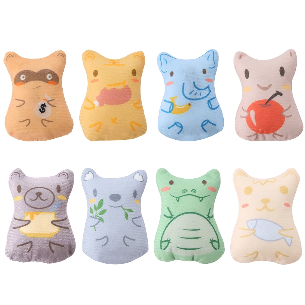 Click here for Nobrand 8pcs Catnip Cat Toys Interactive Plush Kit... prices