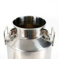 50L/13.25Gal Milk Cans-Stainless Steel Milk Transport Barrels Pail Milk ...