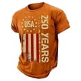 Boys Shirts Size 3-4Y Kids Independence Day Theme Print Crew Neck Short ...