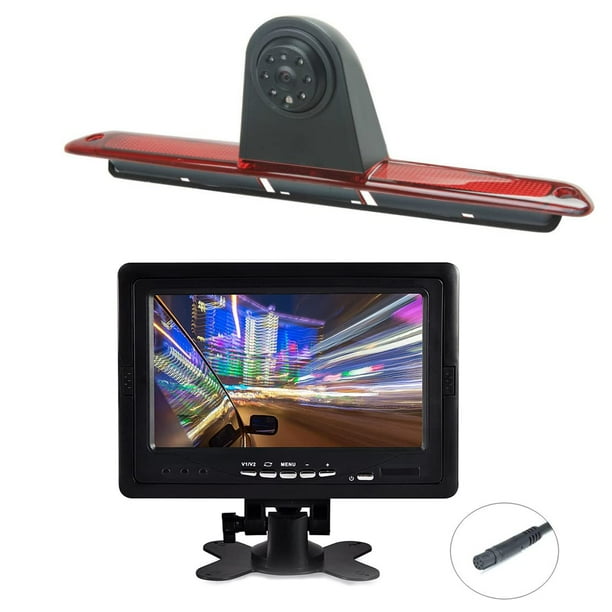 Brake Light Reversing Backup Camera Kit with 7'' TFT LCD Monitor for ...