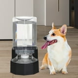 RIZZARI Black 6L Stainless Steel Pet Water Fountain: Automatic Gravity ...
