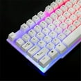 Oture Wired Ergonomic Gaming Keyboard and Mouse, Multiple Color Rainbow ...