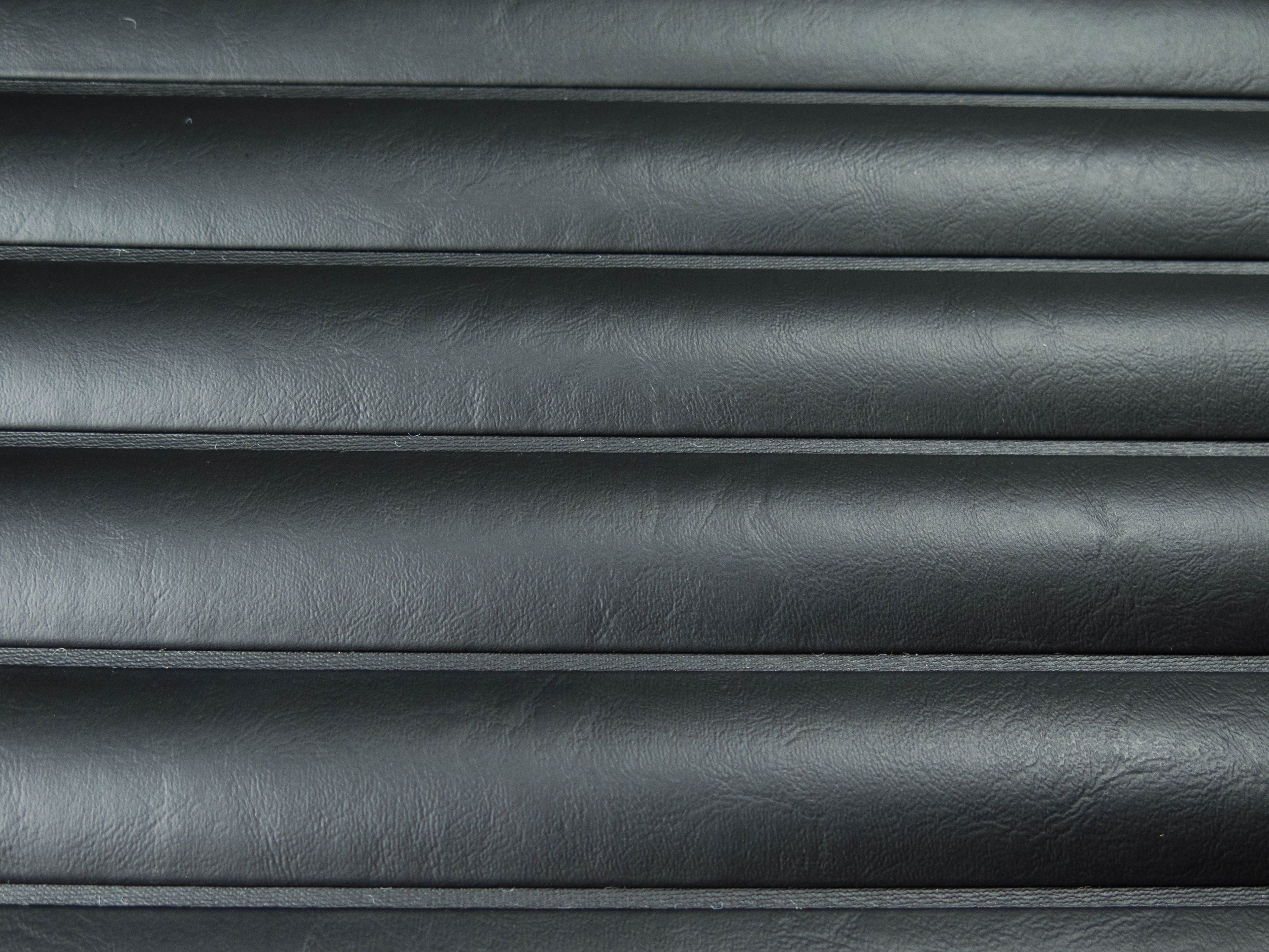 Pleated Marine Vinyl Upholstery Fabric Black 54" Wide By the Yard Boat ...
