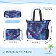 Beach Tote Bag with Waterproof Wet Pocket & Detachable Pouch for Pool ...