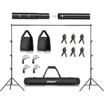 EMART Heavy Duty Backdrop Stand, 8.5 x 10ft Adjustable Photo Background ...