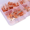 140x Open Copper Ring Lug Terminals Wire Crimp Connector Assortment Kit OT 10A 20A 30A 40A 50A ...