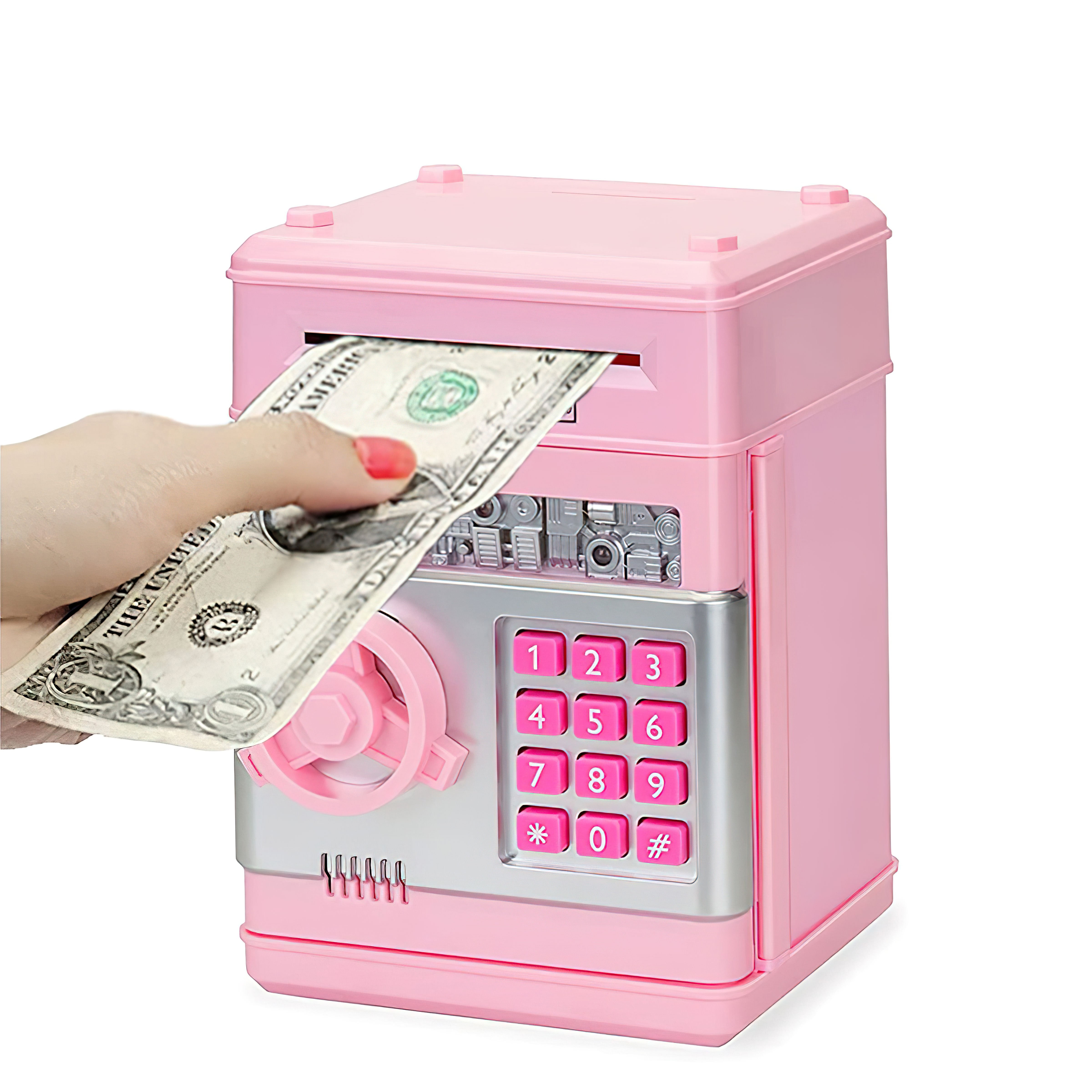Piggy Bank Cash Coin Can ATM Bank Electronic Coin Money Bank Gift For Kids - Walmart.com