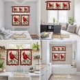 Christmas Cardinal Kitchen Curtains,Kitchen Curtains and Valances Set ...