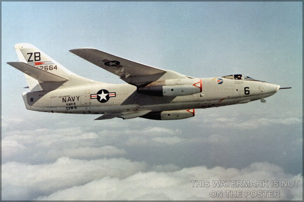 24"x36" Gallery Poster, A-3 (A3D) Skywarrior - Walmart.com
