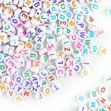 Naler 1200Pcs Colorful Alphabet Letter Beads, Acrylic A-Z Round Spacer ...
