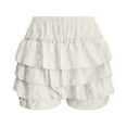 COMVALUE Y2k Ruffle Skirt Lace Ruffle Shorts Lolita Ruffle Shorts Lace ...