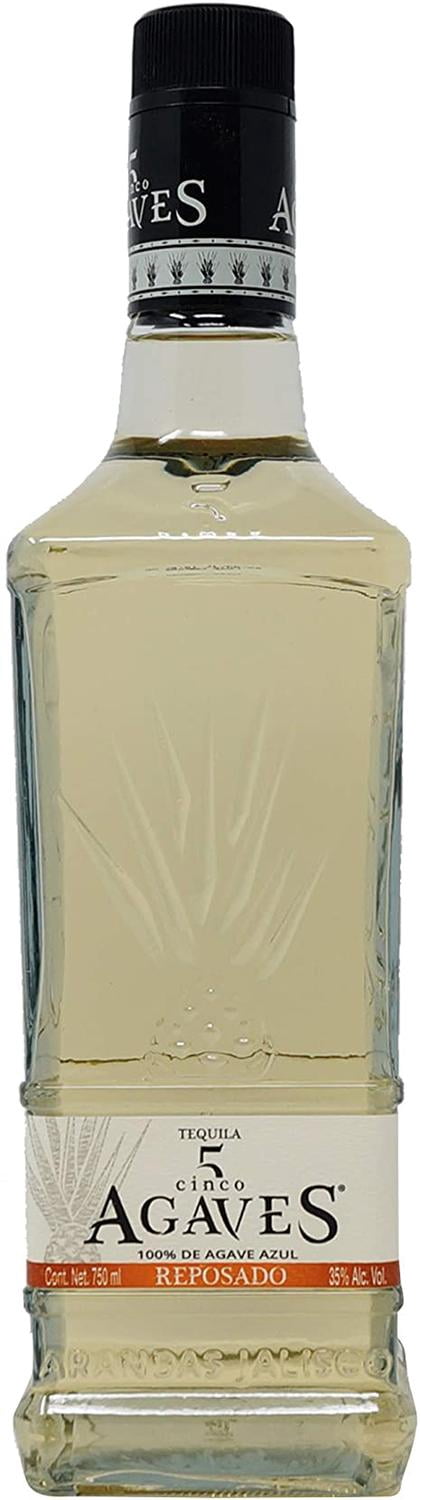 Pack de 4 Tequila Cinco Agaves Reposado 750 ml | Bodega Aurrera en línea