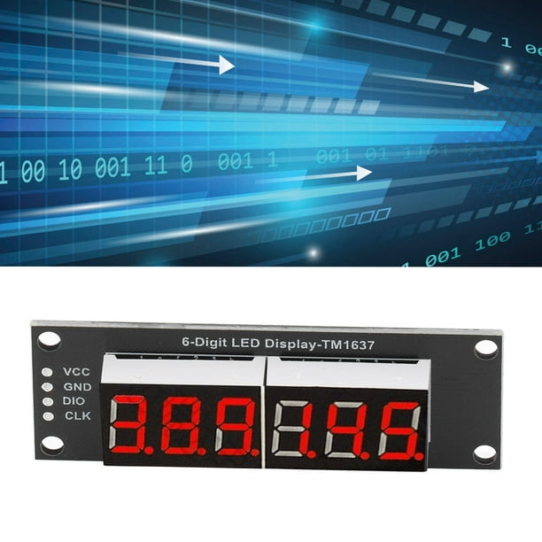 LED Segment Display Module, Accurate Wiring 6 Digit Tube Plug And Play ...